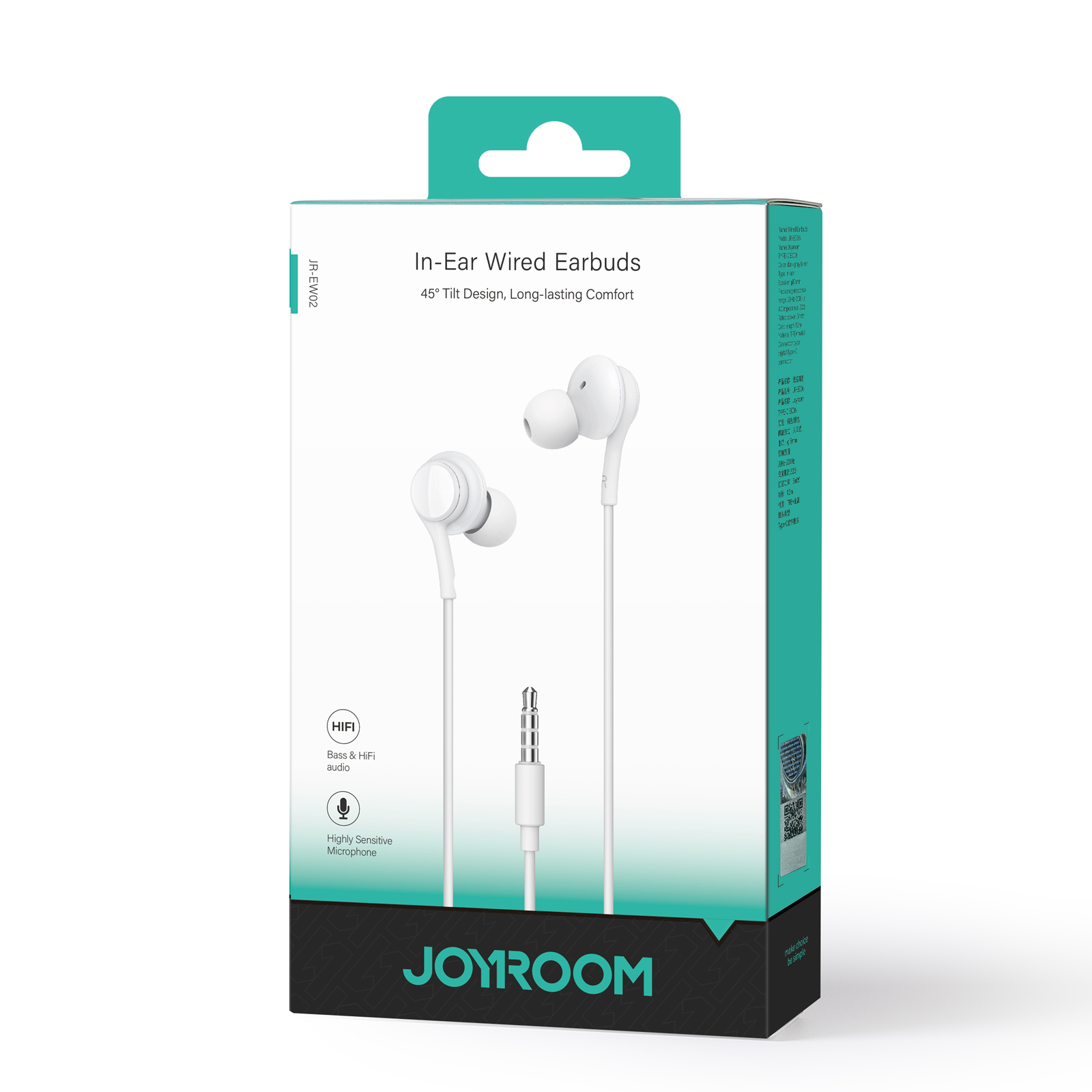 Joyroom Earbuds White Wired JR-EW02 – Phone Stuff