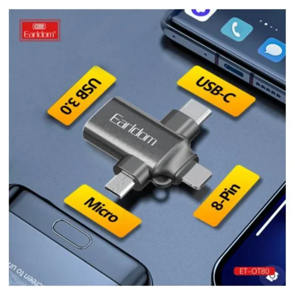 Earldom 3 IN 1 OTG ET-OT80 – Phone Stuff